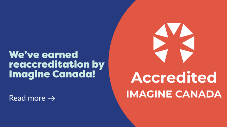 We’ve earned reaccreditation by Imagine Canada - Parkinson Canada